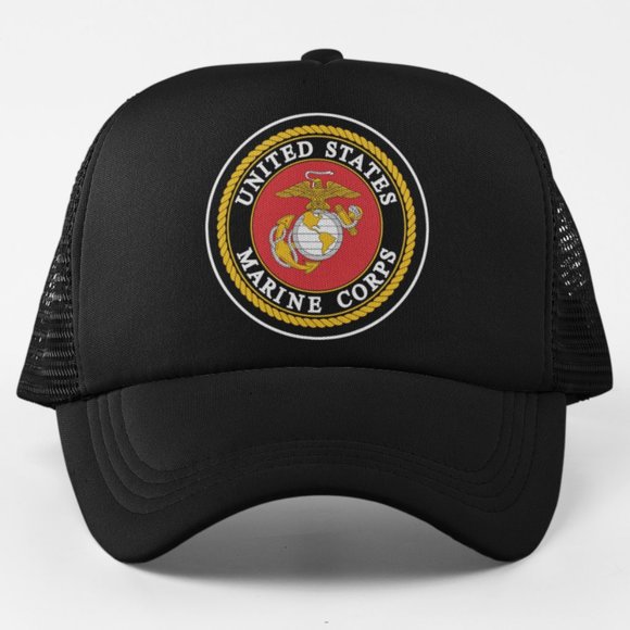 Accessories | New Us Marines Seal Emblem Logo Foam Trucker Mesh ...